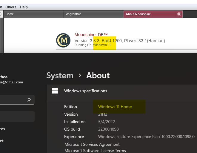 Windows version reported by Moonshine IDE Help->About is not correct · Issue #1118 · Moonshine ...
