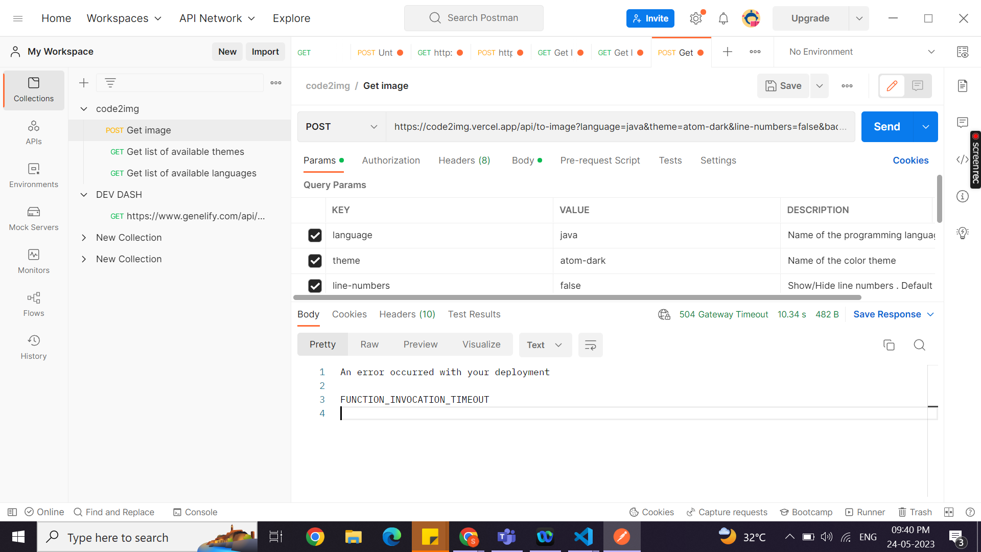 FUNCTION_INVOCATION_TIMEOUT · Issue #26 · cyberpirate92/code2img · GitHub