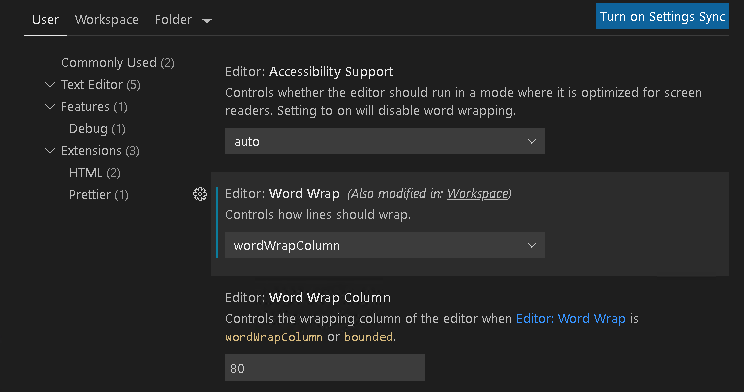 Word Wrap Feature Not Working Issue 108326 Microsoft vscode GitHub