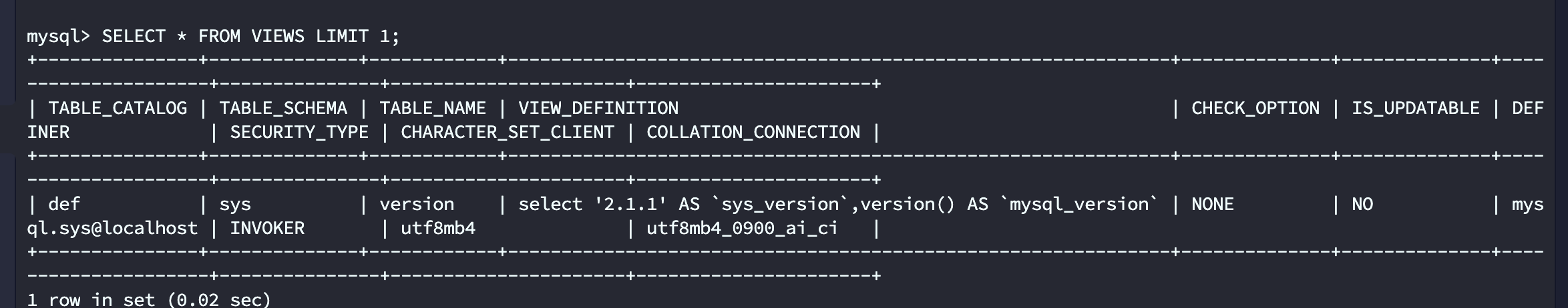 Can not query mysql system tables when I config information_schema logic database · Issue #17954 ...