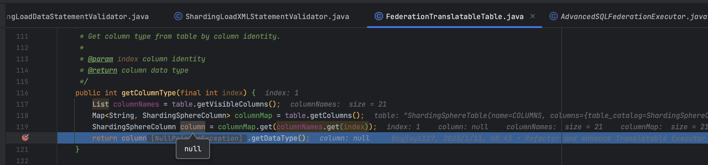 NullPointerException occurs when I execute select statement via DBeaver · Issue #25234 · apache ...