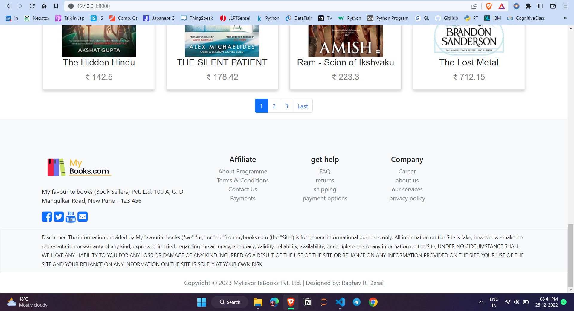 GitHub - RaghavRD/Books-eCommerce-website: Welcome to MyBooks! This project is an eCommerce ...