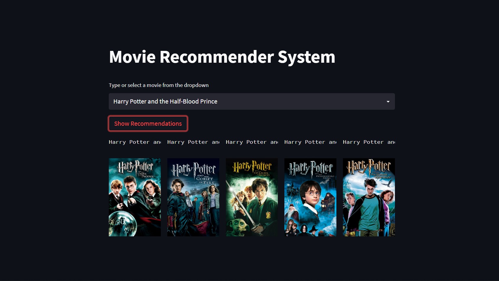 GitHub - RaghavRD/Movie-Recommendation-System: This movie recommendation system is designed to ...