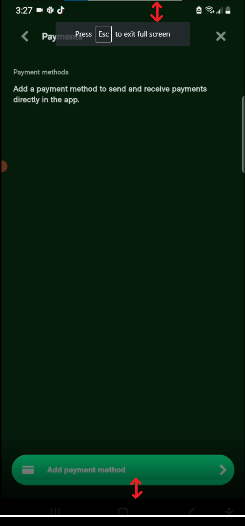 Hold For Payment 2023 02 10 1000 Android Payment White Line Appears When Clicking On 