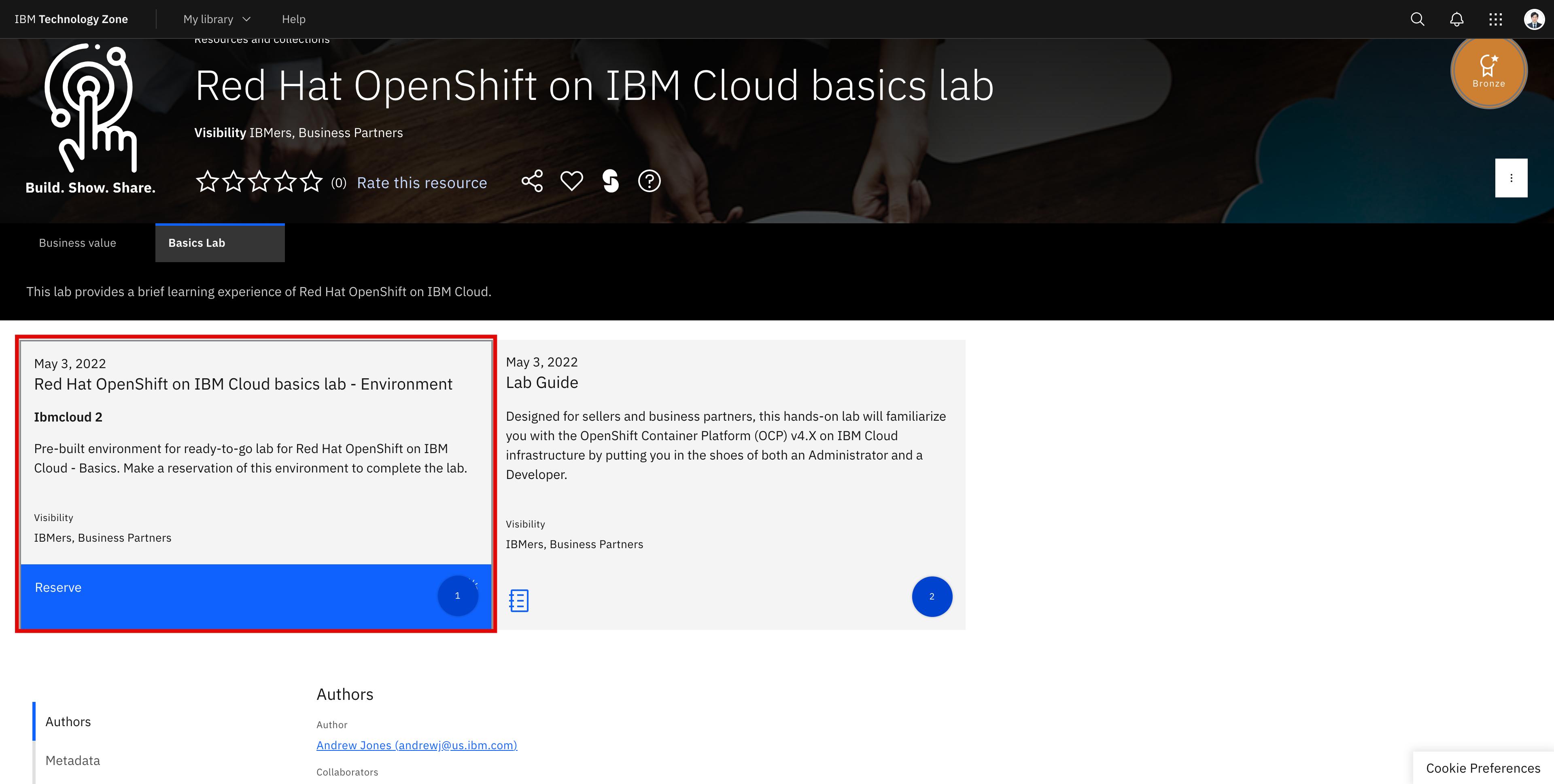 【IBM Cloud】IBM Technology Zone (TechZone) でテスト環境を設定しOpenShiftをいじってみた - Qiita