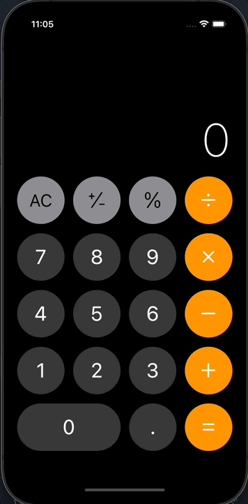 GitHub - SangWook16074/my_ios_calculator: GetX를 이용한 상태관리, 클린한 코드를 작성하기 ...