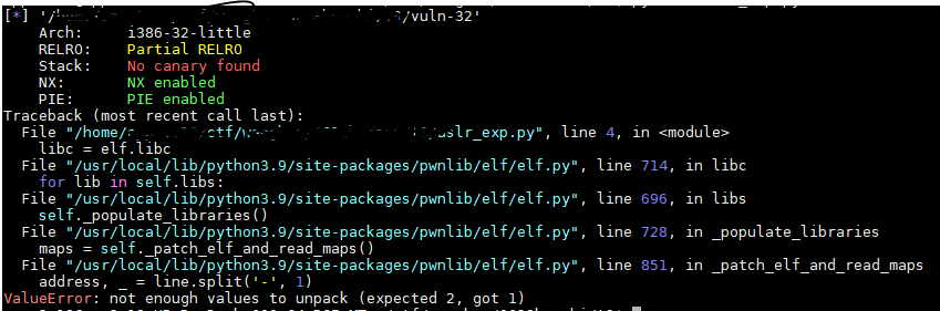 ValueError: not enough values to unpack (expected 2, got 1) · Issue #2078 · Gallopsled/pwntools ...
