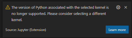 Unsupported kernel showing up · Issue #11072 · microsoft/vscode-jupyter ...