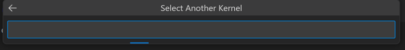 Kernel Selection Prompt Is Stuck When Mru Kernel Picker Type Is Turned On · Issue 12536