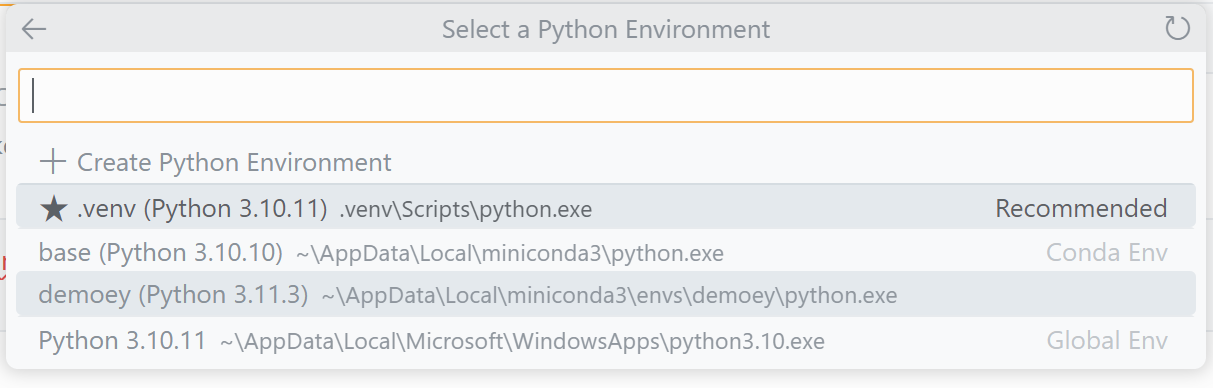 Excluding a Python env doesn't work · Issue #13606 · microsoft/vscode-jupyter · GitHub