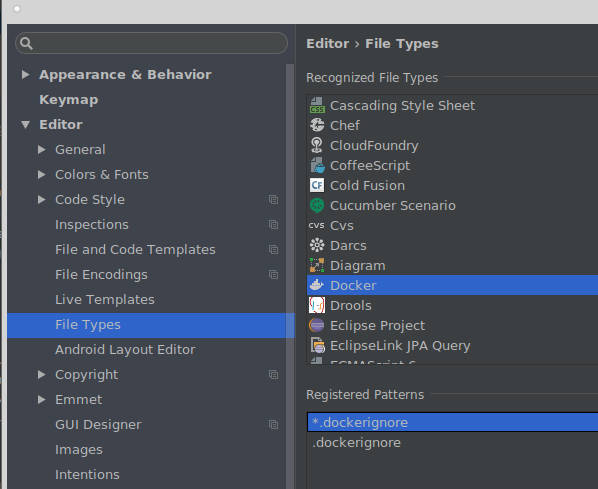 Dockerignore File Will Not Open In Phpstorm And Icon Has · Issue 376 · Jetbrainsidea