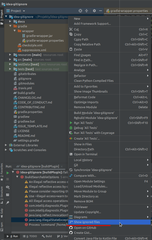 Cannot figure out how to show ignored files · Issue #504 · JetBrains/idea-gitignore · GitHub