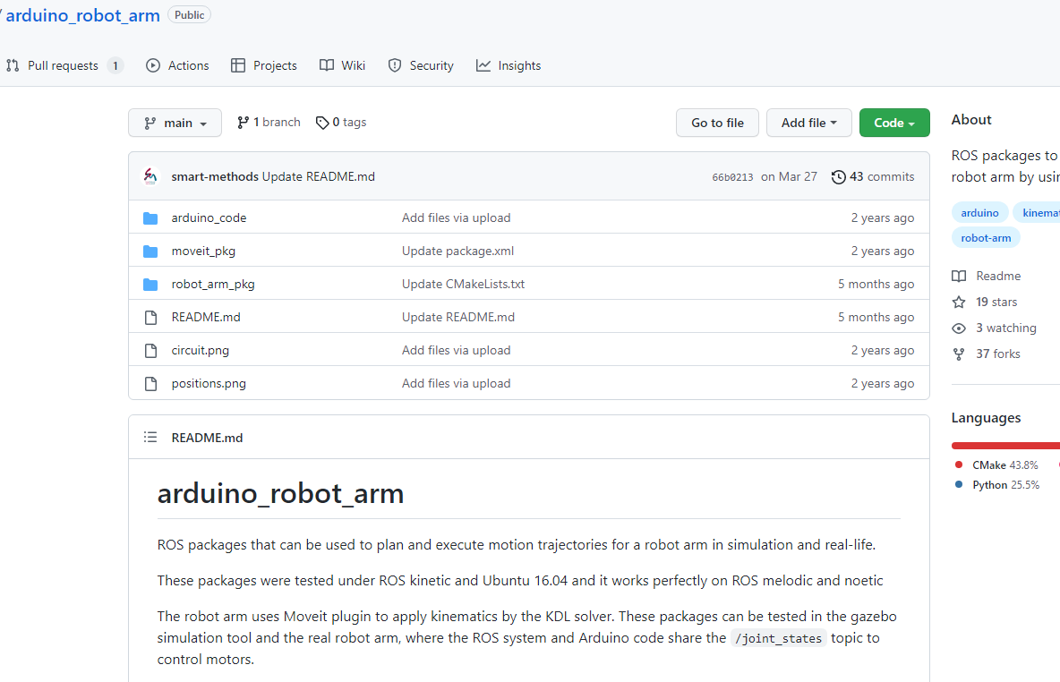 GitHub - MostafaShagroon/task-5-ai-Robot-Arm-PKG-Rviz
