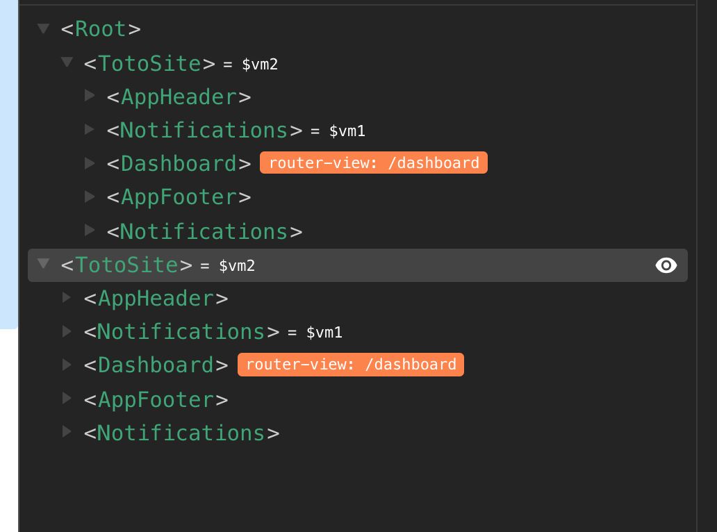 Vue Devstool Shows Duplicated Components When Using Vs Select · Issue