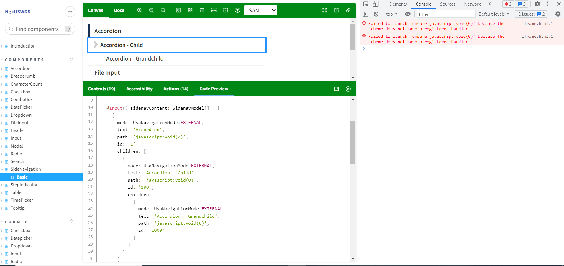 Sidenav Routing Issue · Issue 71 · Gsangx Uswds · Github