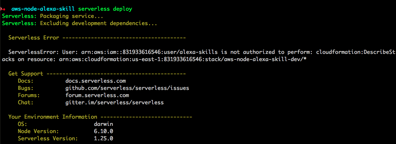 Getting an error when attempting to deploy an Alexa skill · Issue #241 ...