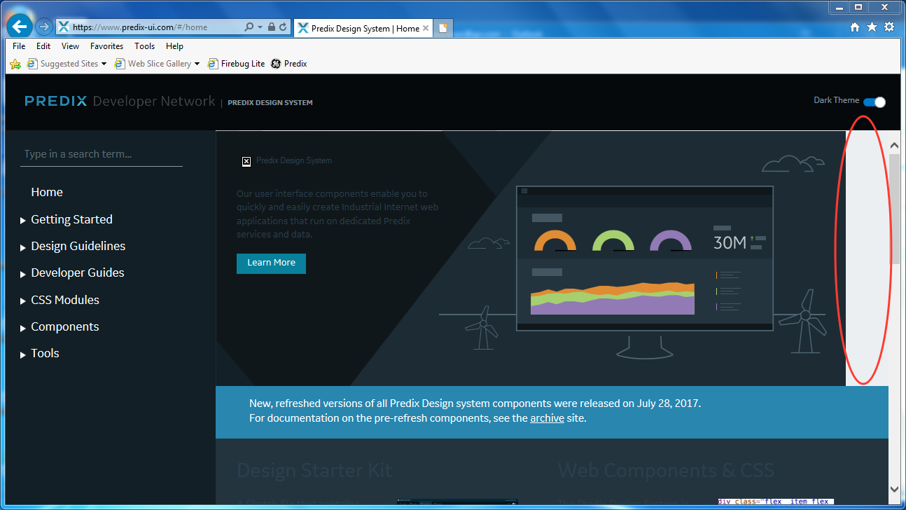 Home page: Hero image not properly resized when switched to dark theme ...