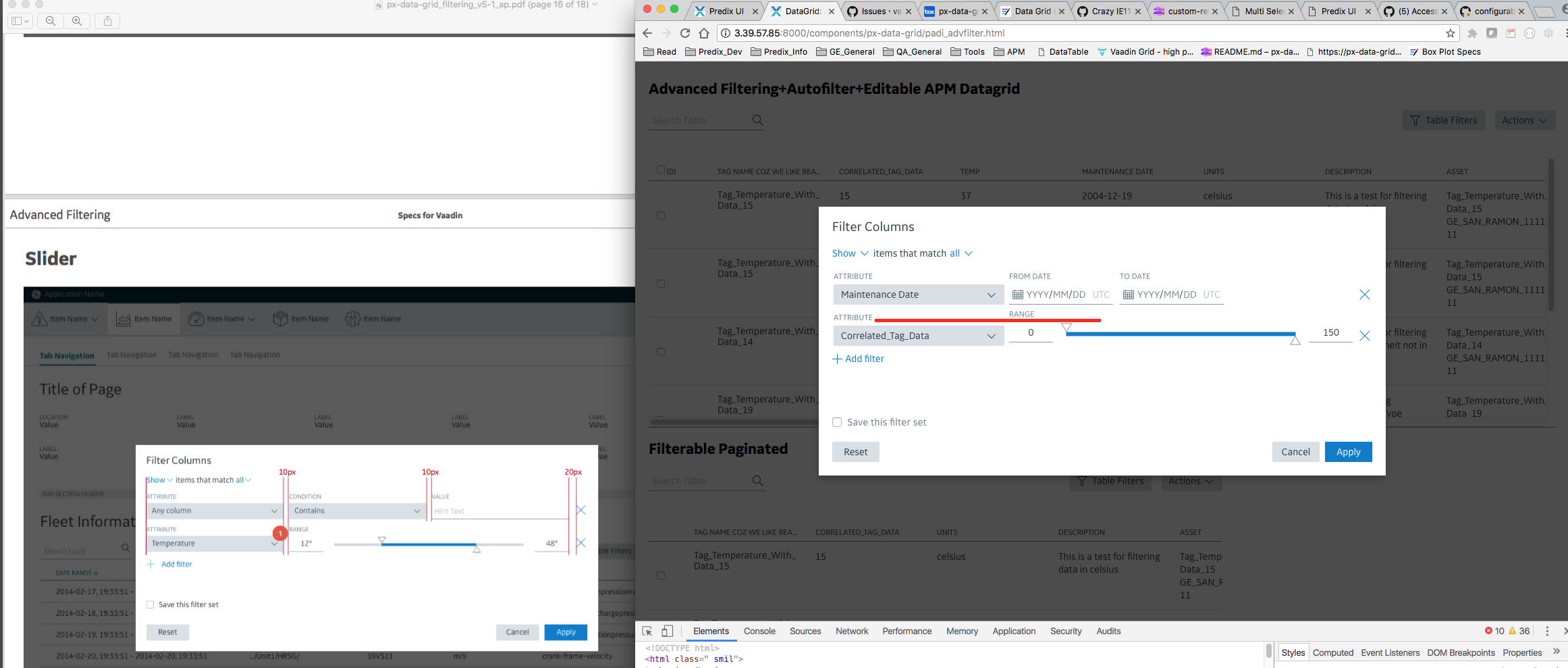 Advanced Filtering: Minor header alignment issue with Slider in Filter modal · Issue #631 ...