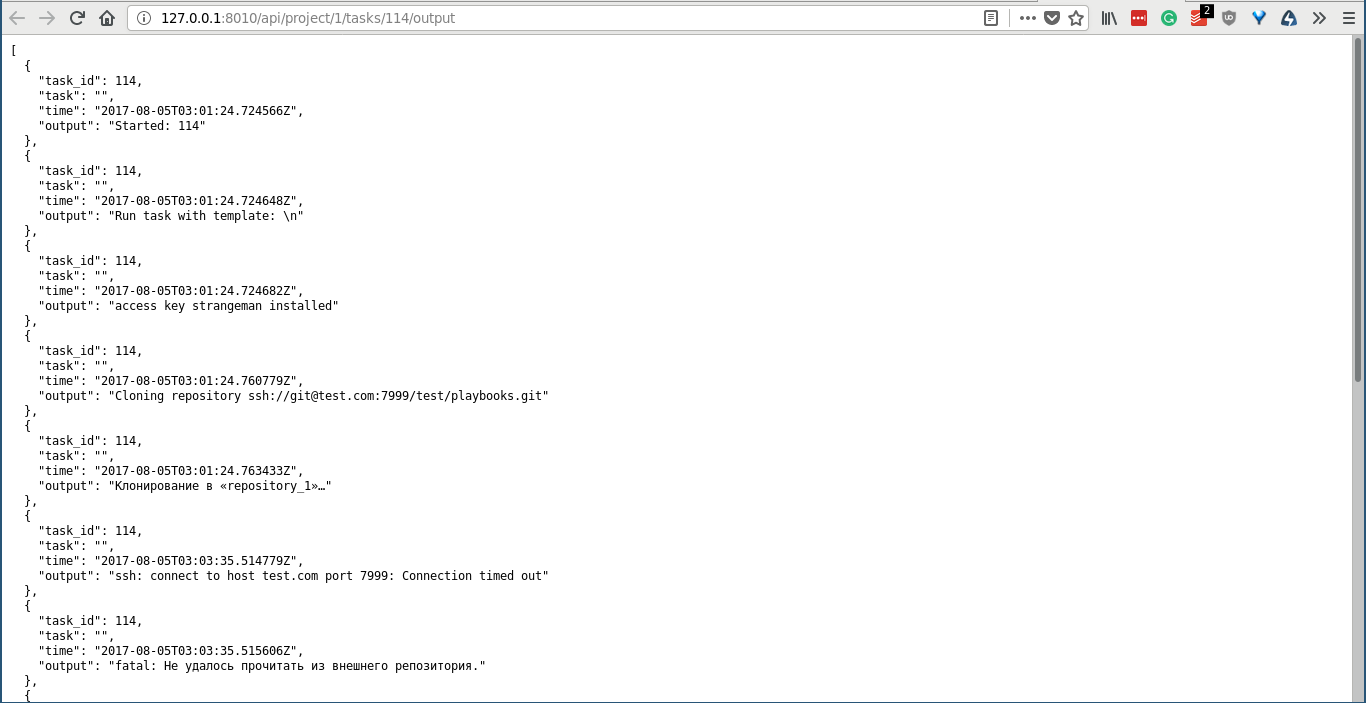 Create Pretty Looking Page For Task Log · Issue 481 · Semaphoreui