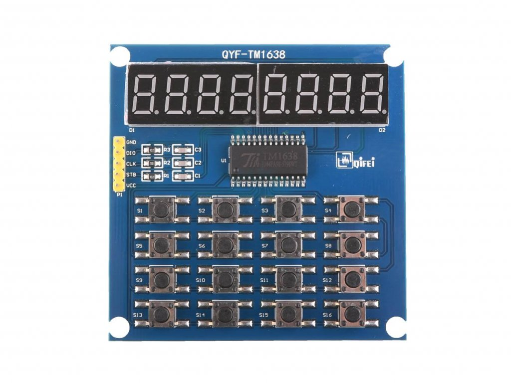 Library for QYF-TM1638 16 button display board, that works w/Raspberry Pi Pico · micropython ...