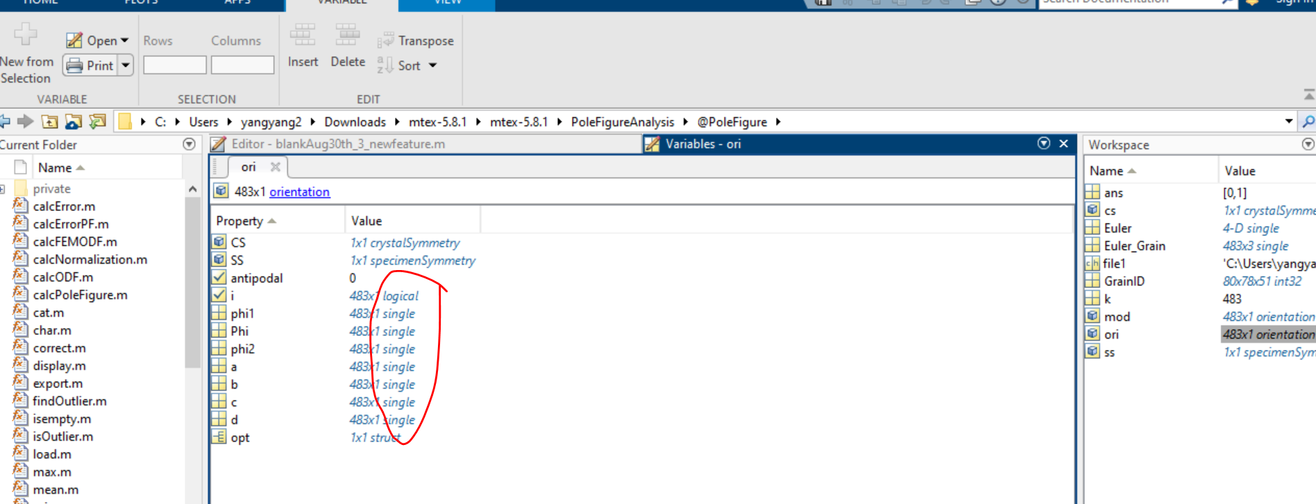 Convert 2*M double array for contour plot · mtex-toolbox mtex · Discussion #1538 · GitHub