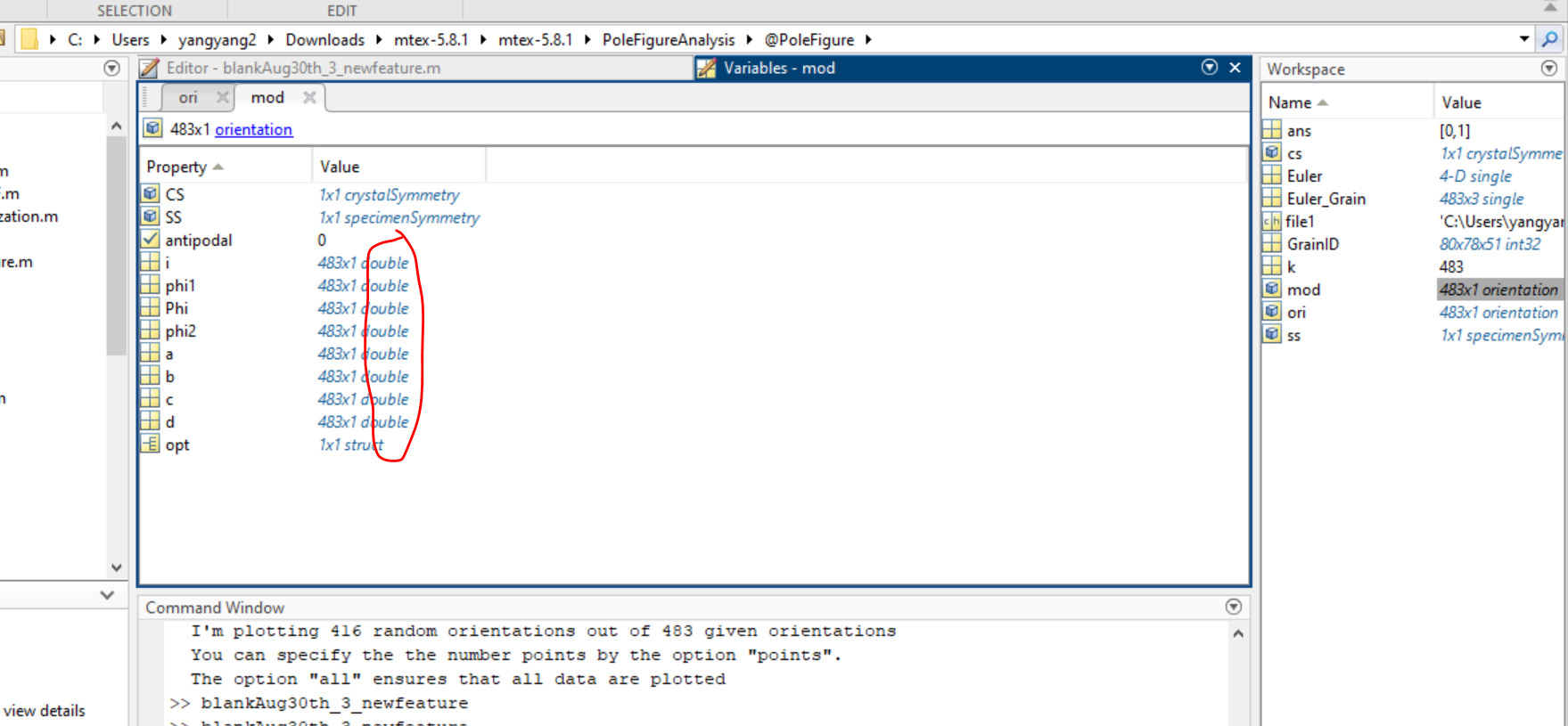 Convert 2*M double array for contour plot · mtex-toolbox mtex · Discussion #1538 · GitHub