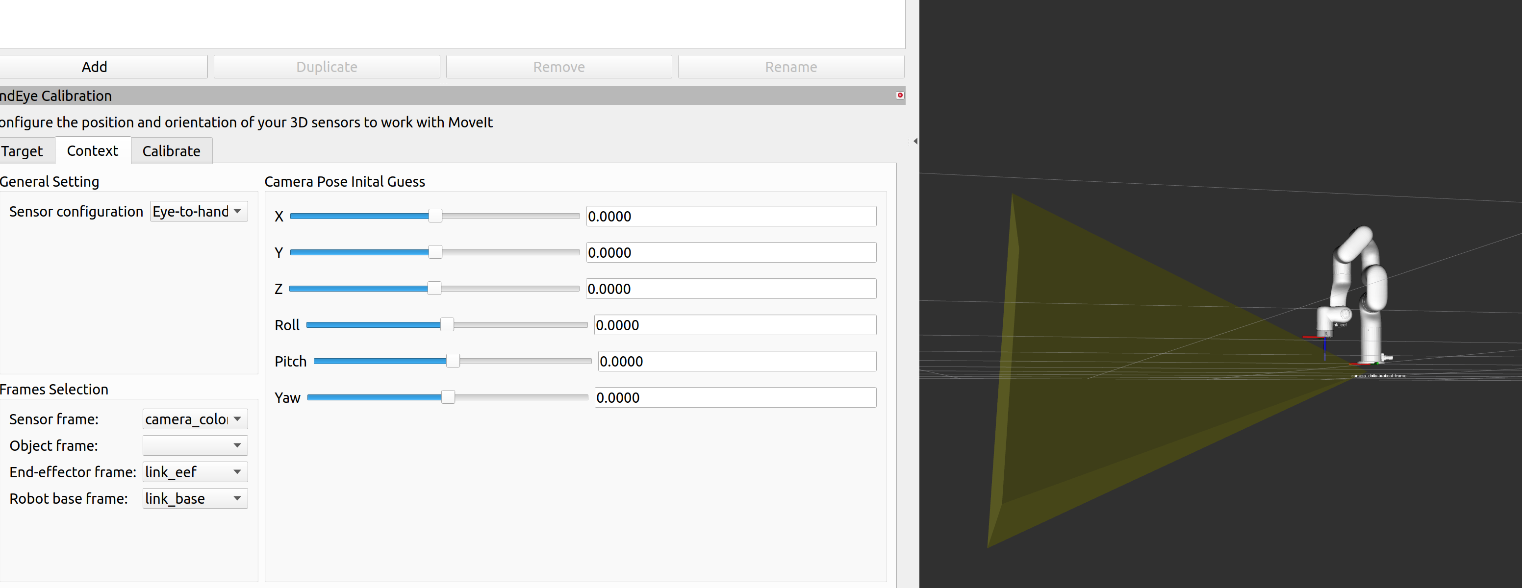 No Object Frame While Doing Calibration · Issue 737 · Moveit Moveit Tutorials · Github