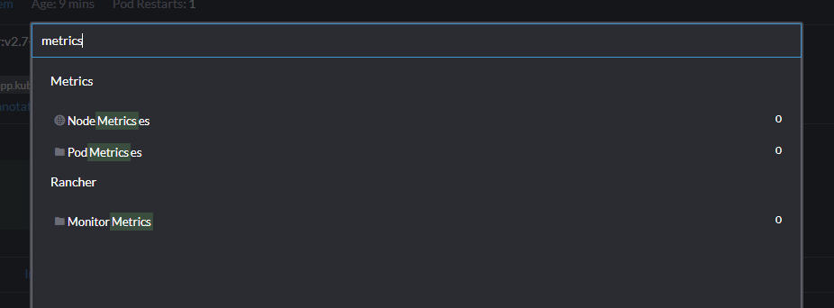 Resource typos for "Metrics" · Issue #7902 · rancher/dashboard · GitHub