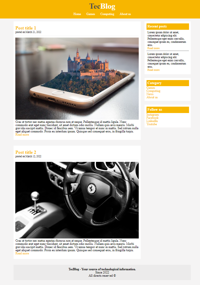 GitHub - FelipePuerta/TecBlog: TecBlog is a website project made with HTML5 and CSS3, just to ...