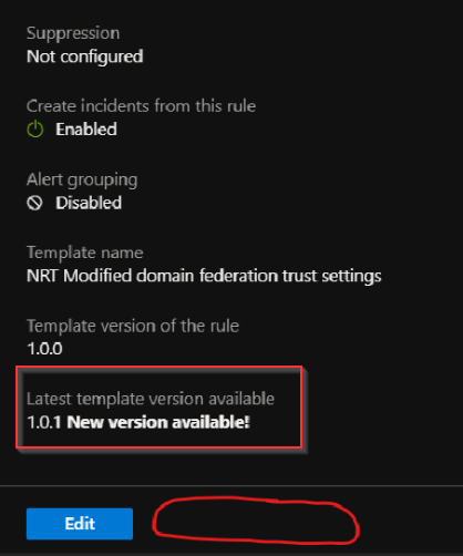 Add FAQ, "Review and update" template feature is not available for NRT rules. · Issue #109566 ...