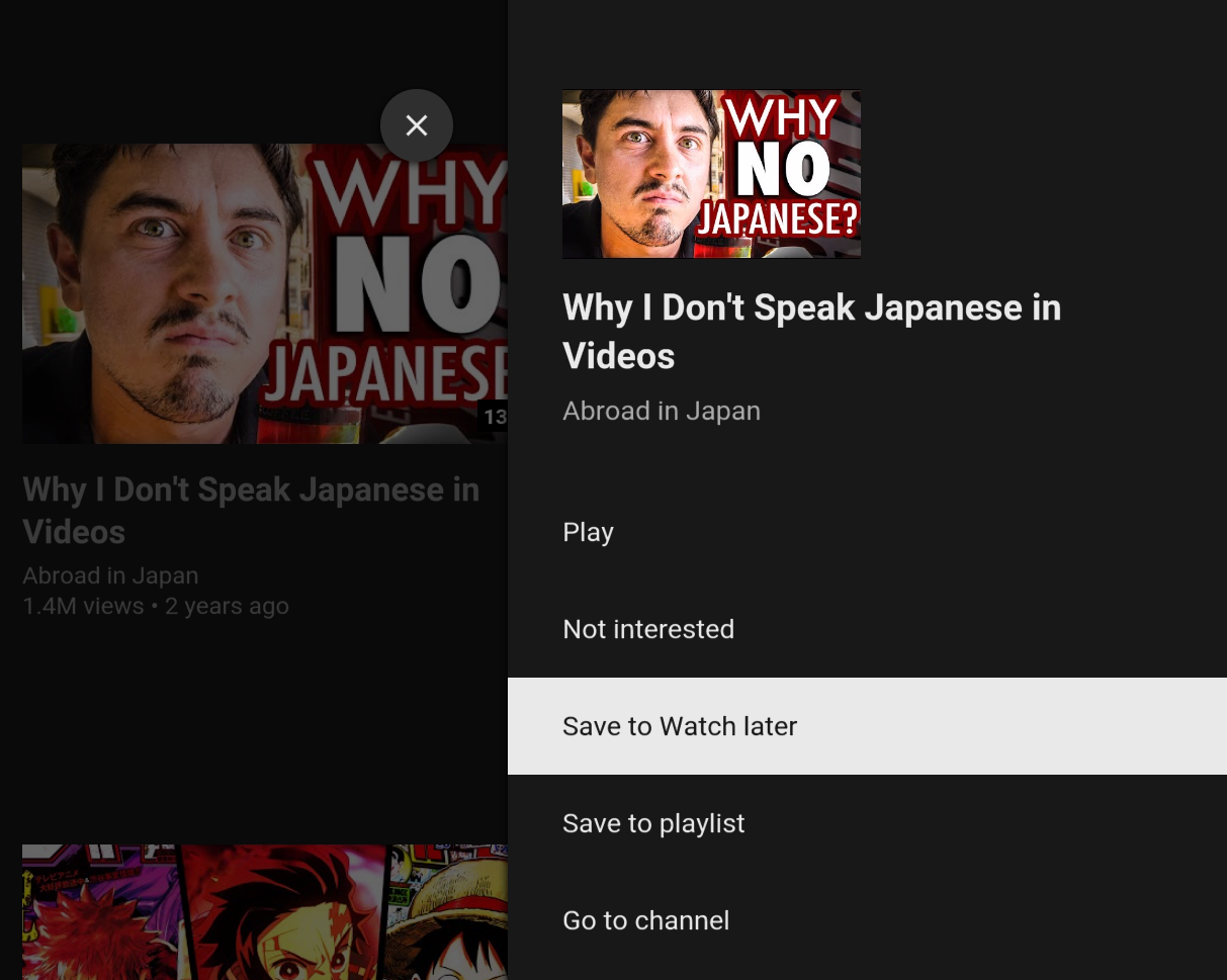 Add a "Add to Watch later" menu item to long-press menu · Issue #473 ...