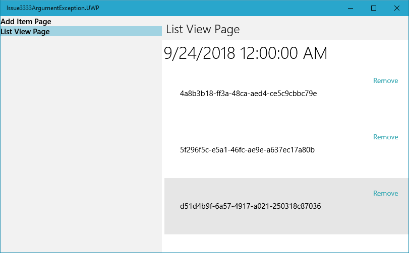 [UWP] PopAsync() crashes when navigating back to a page with a ListView with grouping after an ...