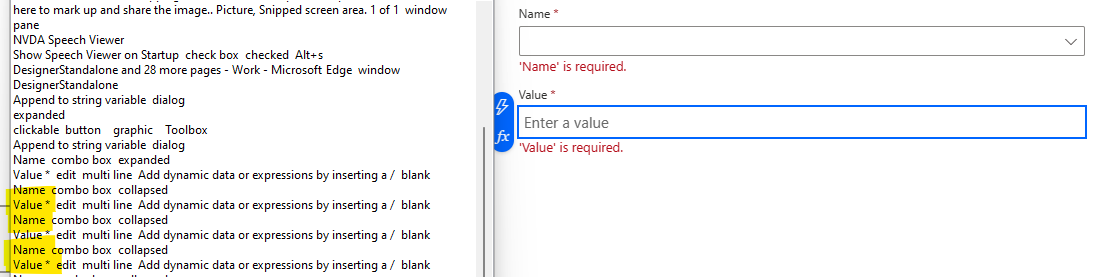 'required' parameters information not being read by screen reader · Issue #3528 · Azure ...