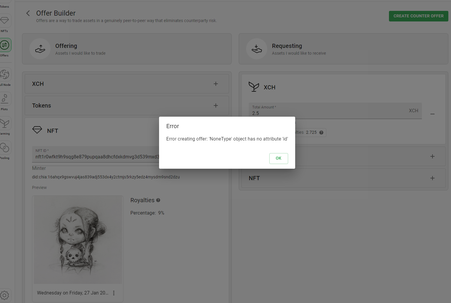 [Bug] When making an NFT buy offer, 'Notify Owner' notified myself · Issue #14530 · Chia-Network ...