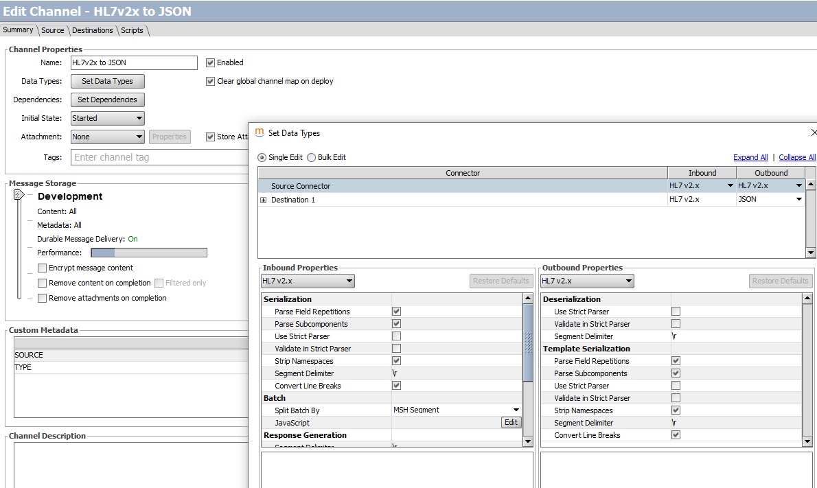 Transforming HL7 v2.x to JSON with Mirth (open-source project) · nextgenhealthcare connect ...