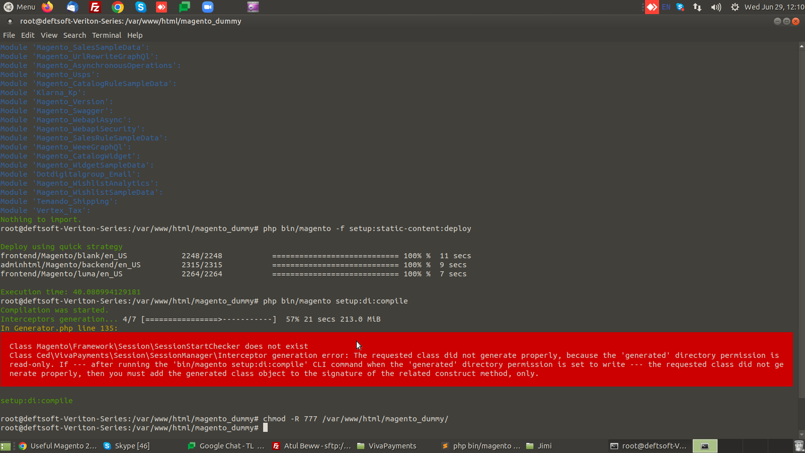 While integrating with magento 2.3 getting error · Issue #2210 · VivaPayments/API · GitHub