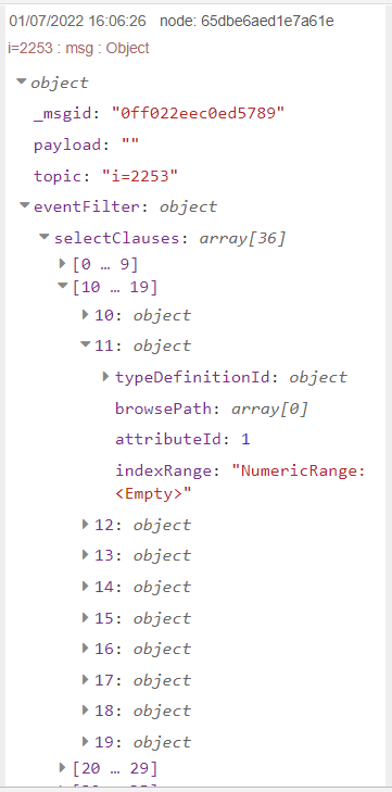 ocpua event node don't send the node id · Issue #448 · mikakaraila/node-red-contrib-opcua · GitHub