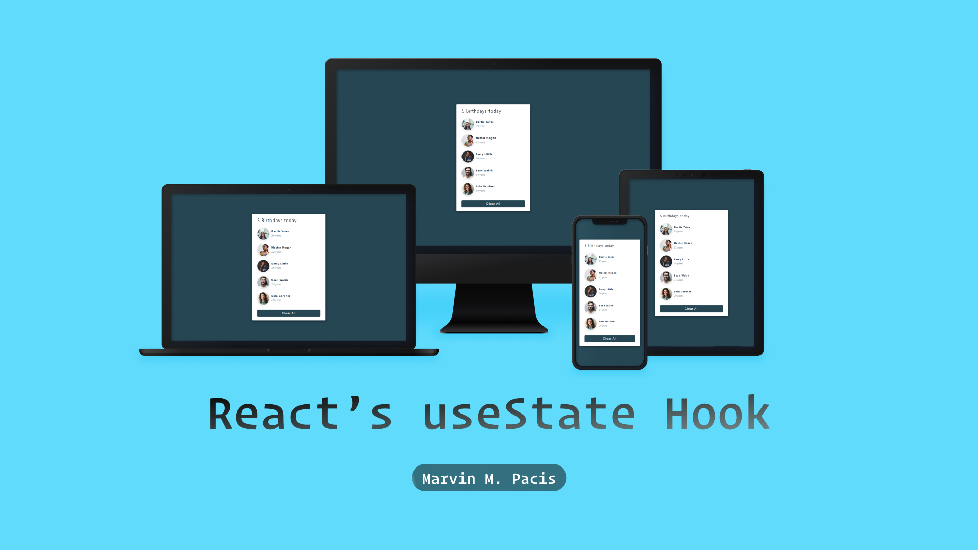 GitHub - marventures/birthday-reminder: React useState Hook