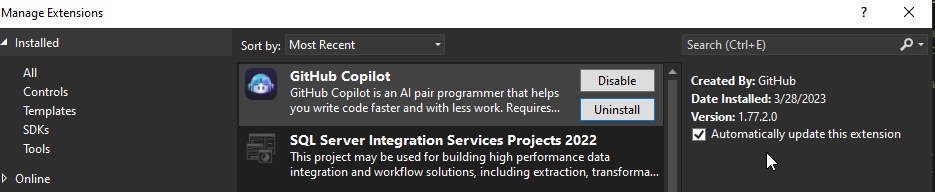 Visual Studio Copilot inline suggestions not showing until manually requested, output panel not ...