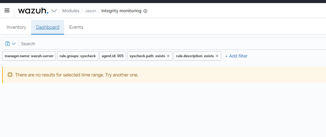 Unable to see anything in Intergrity Monitoring dashboard · Issue #4354 ...