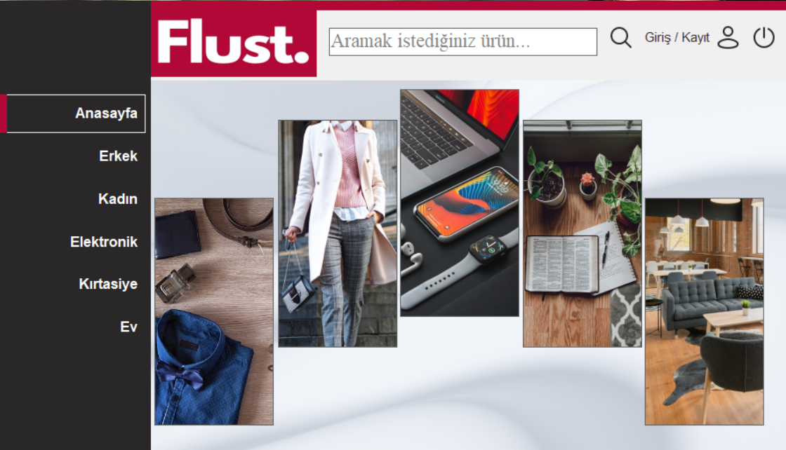 GitHub - samet-bas/e-shopping-application: An application for e-shopping named Flust. Visual ...