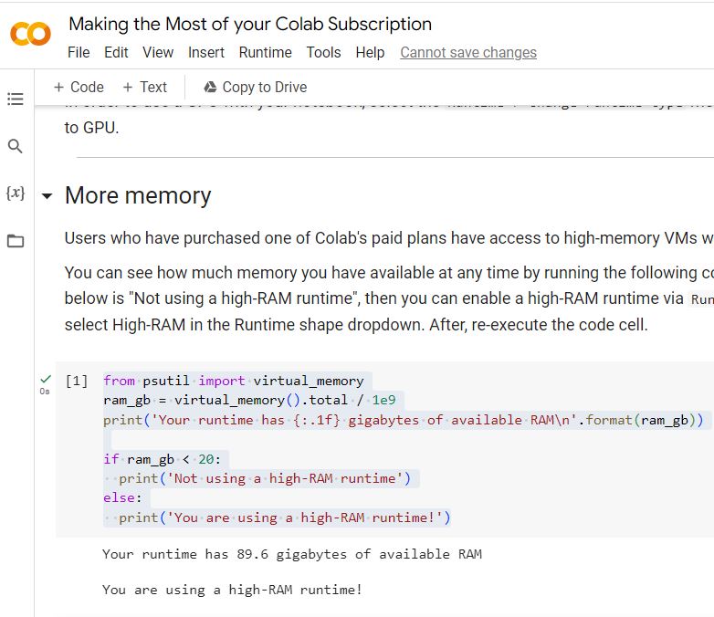 Cannot connect to a high RAM runtime even with 544 compute units · Issue #3769 · googlecolab ...