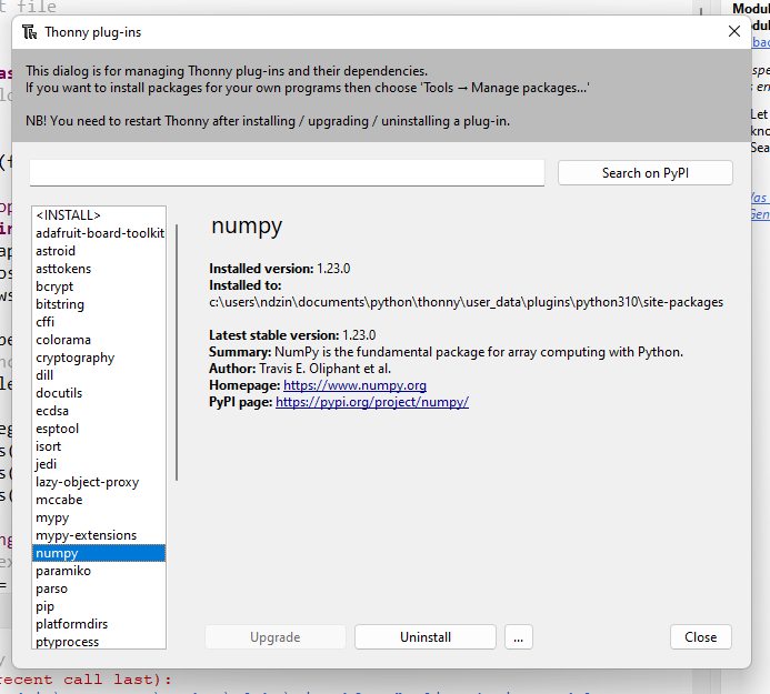 numpy causes Thonny/Python consume high cpu resources · Issue #2333 ...