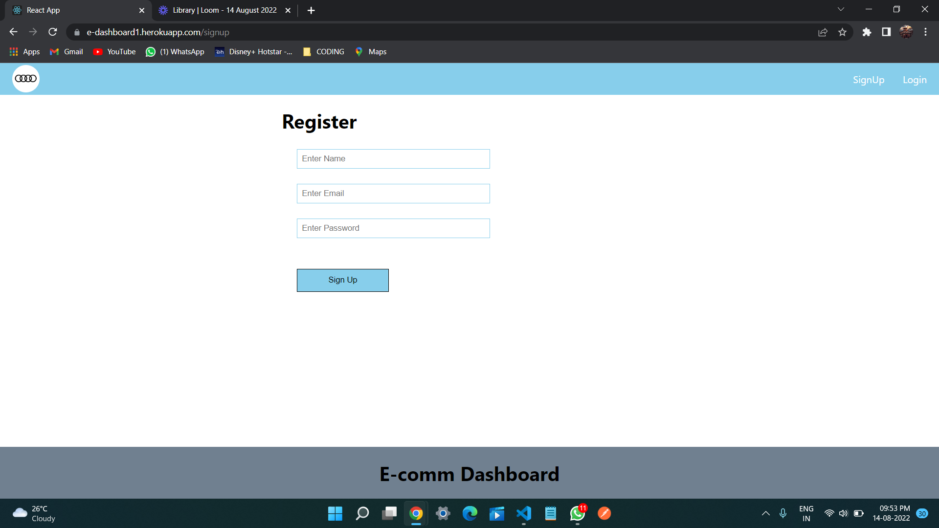 GitHub - RahulReddy272001/E-Dashboard