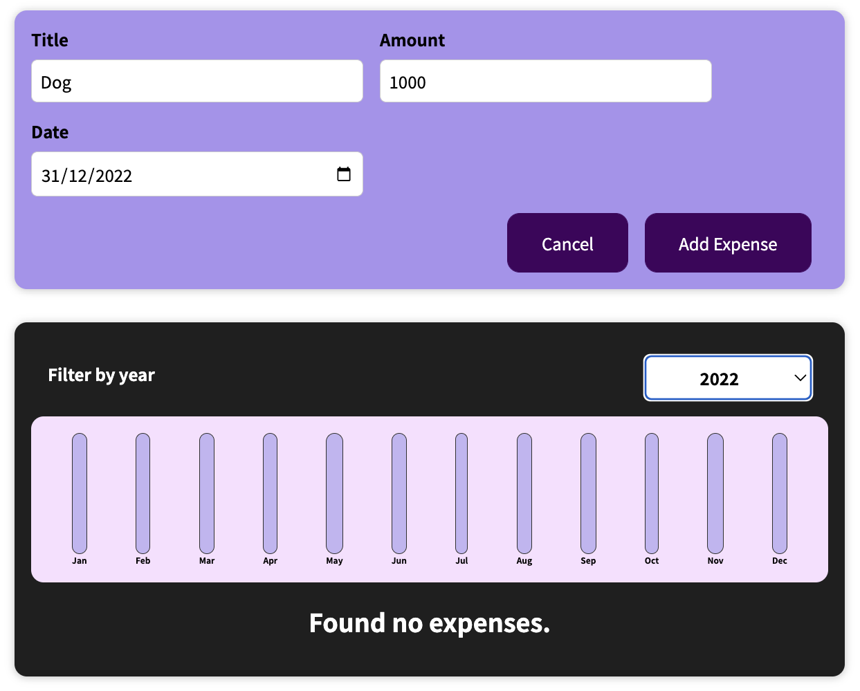 GitHub - calgdon/expenses-tracker: Expenses Tracker to cement React fundamentals