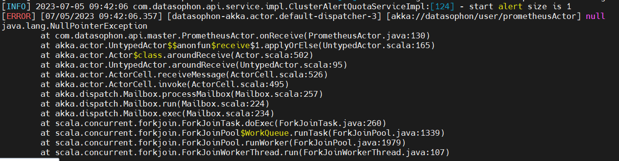 [Bug] [API] NullPointException occurs when creating Prometheus ...