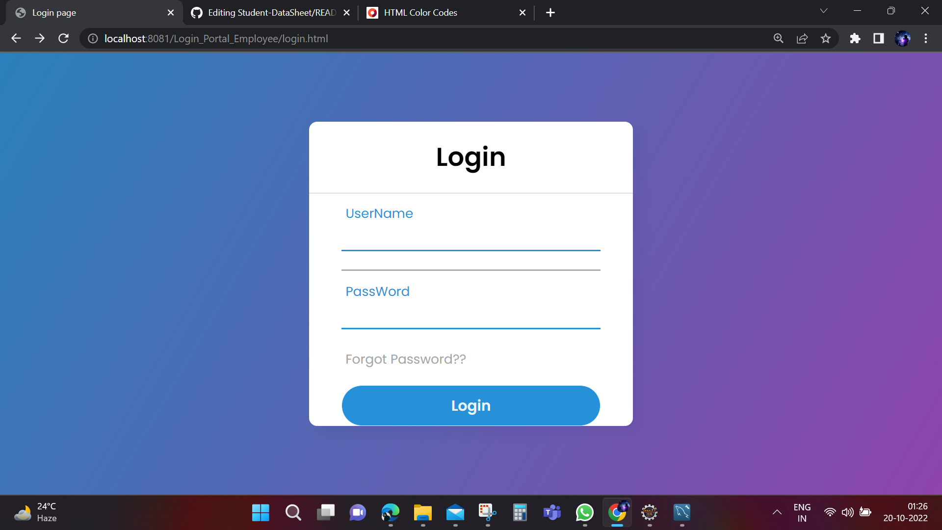GitHub - fighter1016/Student-DataSheet: This Project Contains JAVA, JDBC, HTML AND SERVLETS ...
