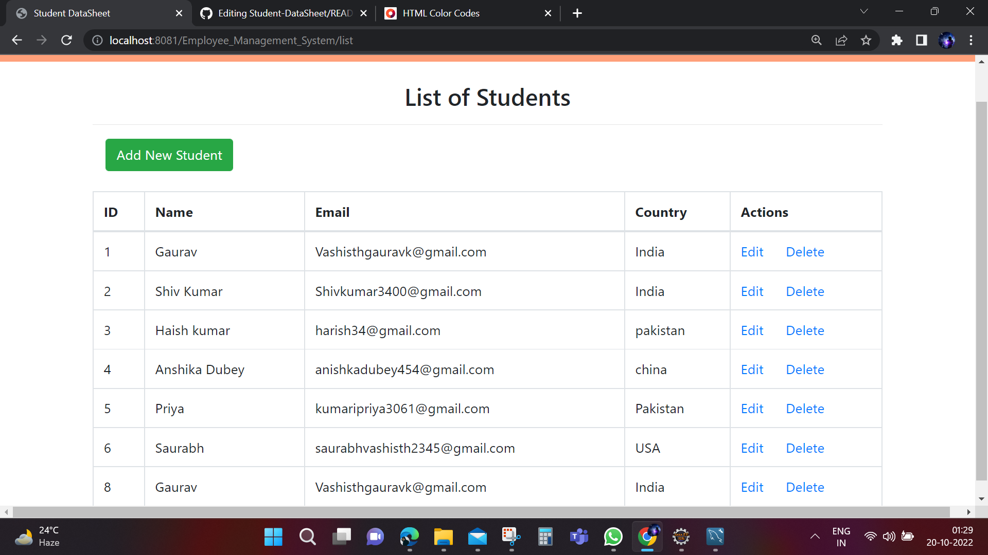 GitHub - fighter1016/Student-DataSheet: This Project Contains JAVA, JDBC, HTML AND SERVLETS ...