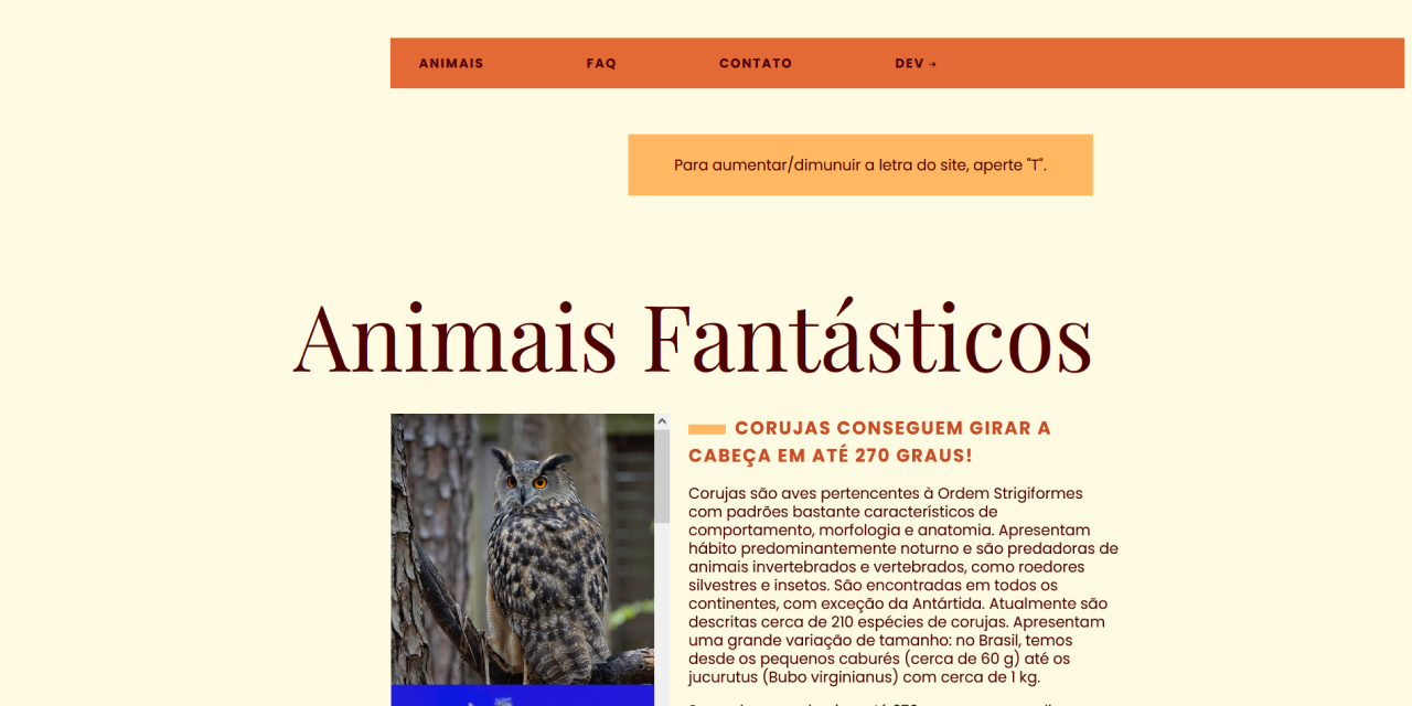 GitHub - anasander/animais-fantasticos: Learning about JavaScript application in Front-End with ...
