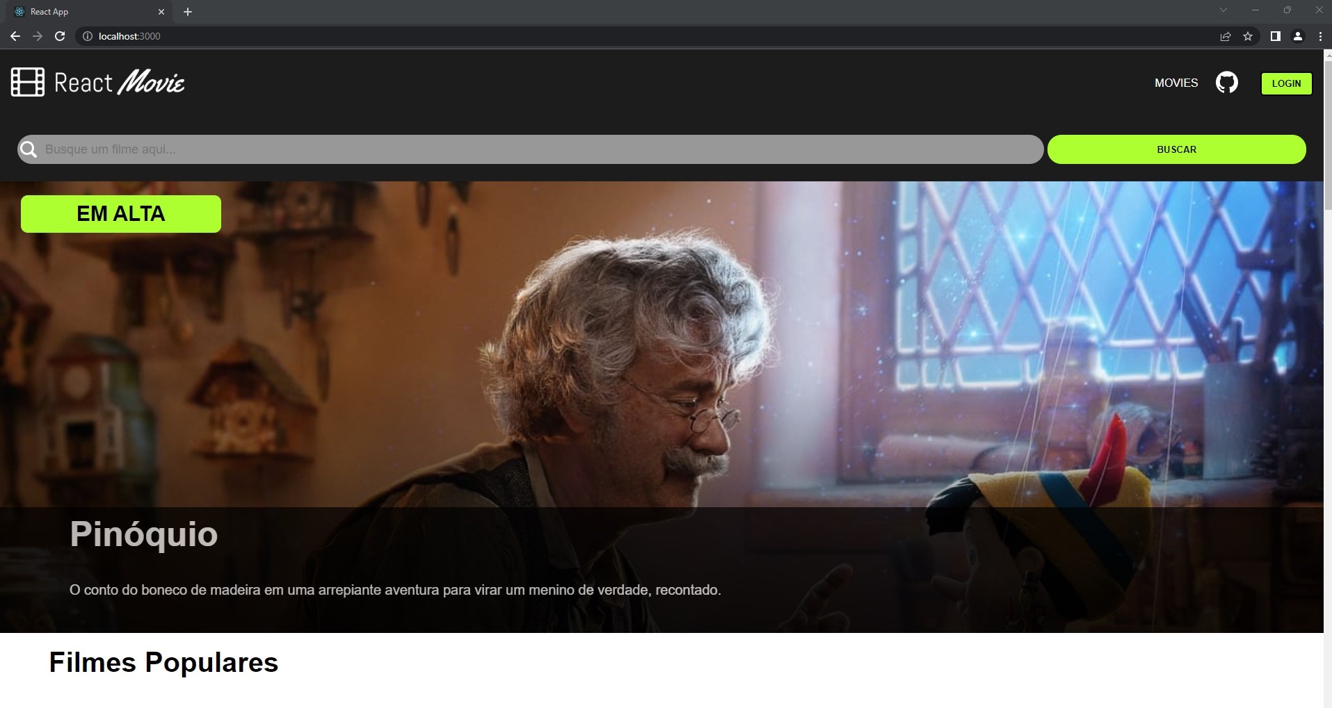 GitHub - bragarr/movie-database: Este é um projeto de uma página web para consulta e pesquisa de ...